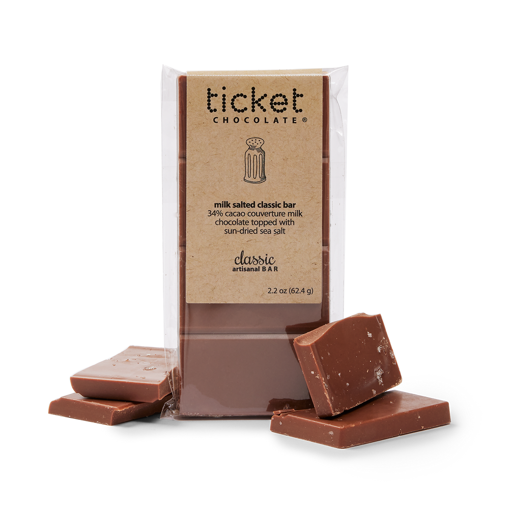 Ticket Chocolate, Milk Salted Classic Bar